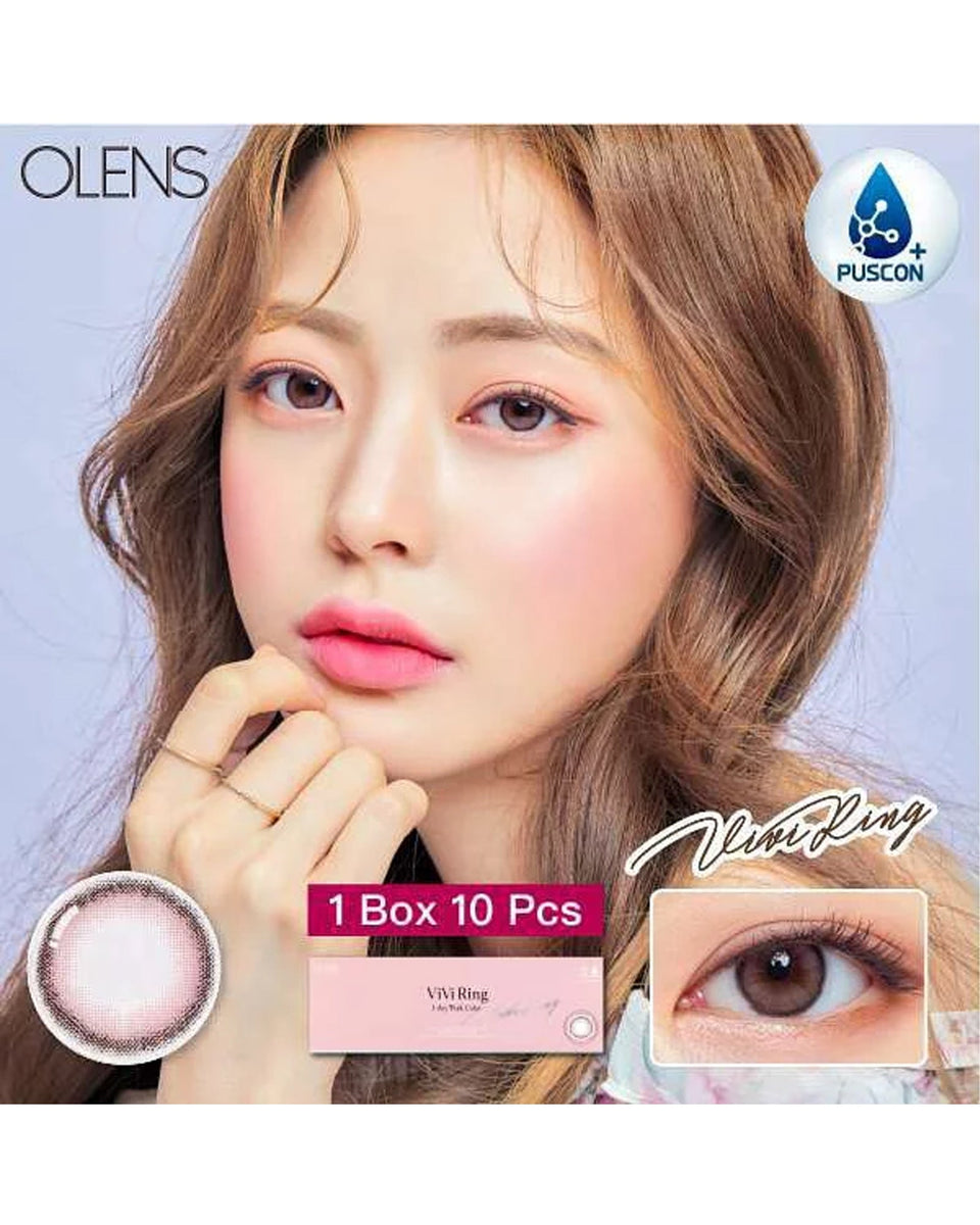 [Buy 2 Get 1 FREE] OLENS ViVi Ring Pink (1 Day, 10 lens/box) – lens-cottage